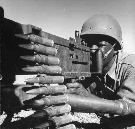 Africanamerican Soldier 93rd Infantry Division Operating Editorial ...