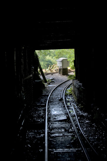 Narrow Mining Rail Track Entrance Open Editorial Stock Photo - Stock ...