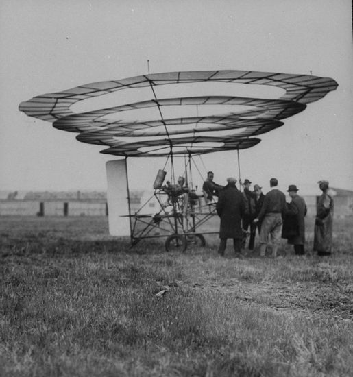 People Standing Near Prototype Flying Machine Editorial Stock Photo ...