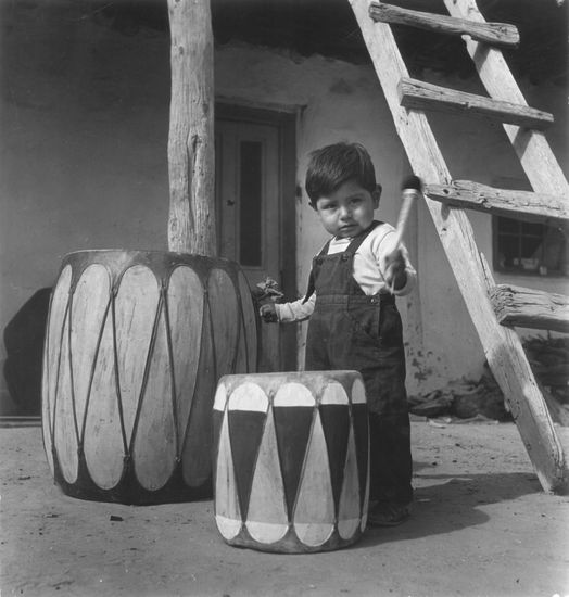 Young Boy Cochiti Tribe Standing Outside Editorial Stock Photo - Stock ...