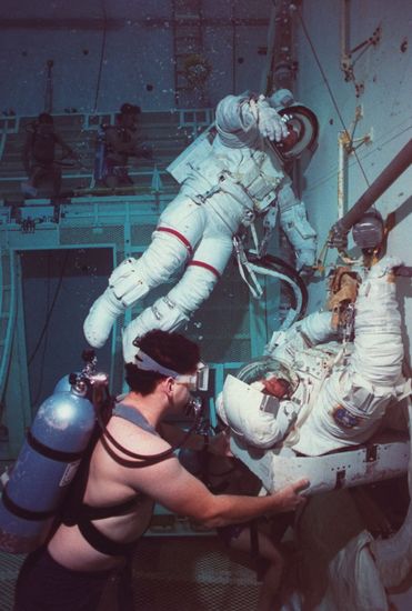 Astronauts George D Nelson L John Editorial Stock Photo - Stock Image ...