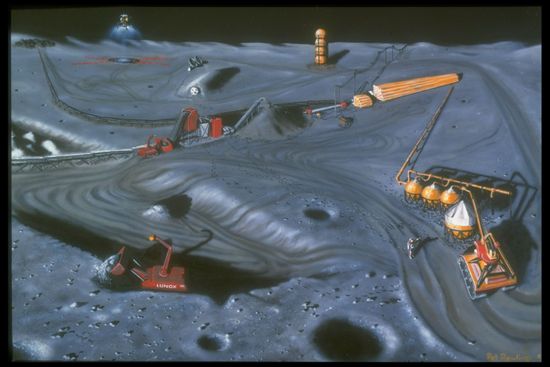 Artist Pat Rawlings Concept Lunar Liquid Editorial Stock Photo - Stock ...
