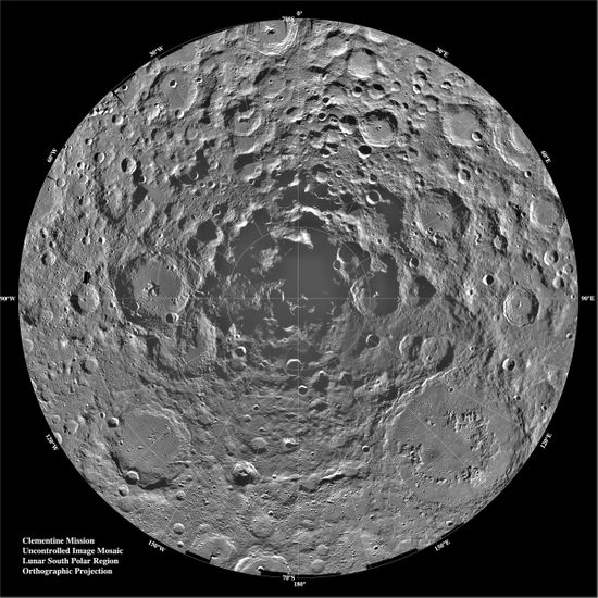 View South Pole Region Moon 2006 Editorial Stock Photo - Stock Image ...