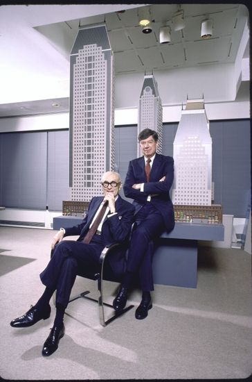 Architects Philip C Johnson John Burgee Editorial Stock Photo - Stock ...