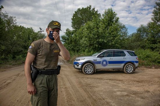 Frontex Vehicle Patrols Greek Turkish Borders Editorial Stock Photo ...