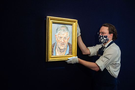 David Hockney Lucien Freud 2002 Estimate Editorial Stock Photo - Stock ...