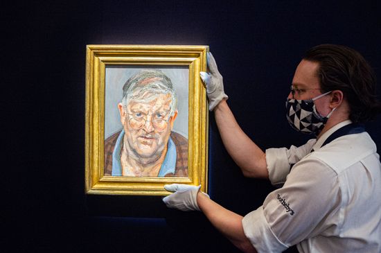David Hockney Lucien Freud 2002 Estimate Editorial Stock Photo - Stock ...