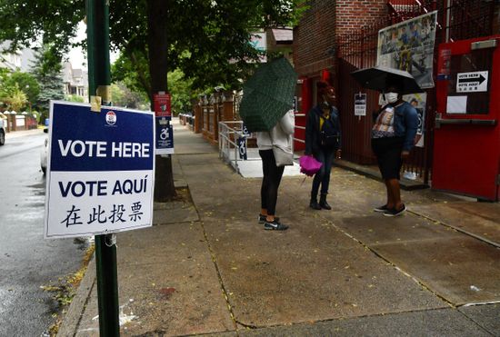 People Stand Outside Voting Site Flatbush Editorial Stock Photo - Stock ...