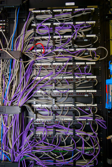 Computer Network Cabling Networking Editorial Stock Photo - Stock Image ...
