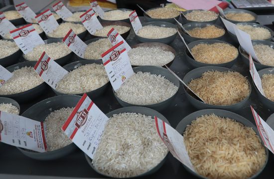 Different Types Rice On Display Shop Editorial Stock Photo - Stock ...