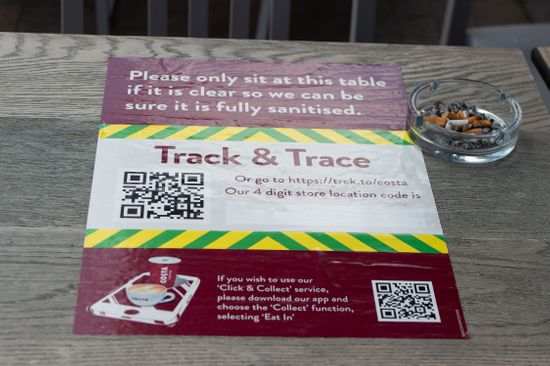 Track Trace Sign Outside Costa Lots Editorial Stock Photo - Stock Image ...