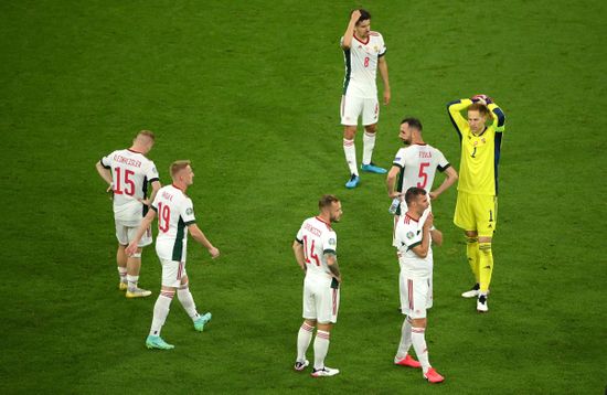 Dejected Players Hungary After Uefa Euro Editorial Stock Photo - Stock ...