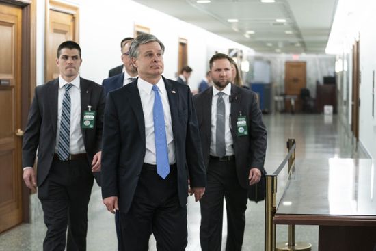 Fbi Director Christopher Wray Arrives Testify Editorial Stock Photo ...