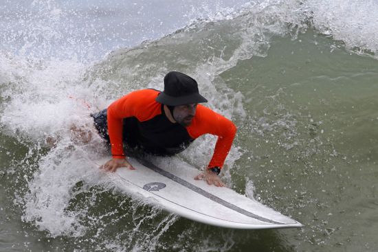 Surfer Action On Garza Beach Province Editorial Stock Photo - Stock ...