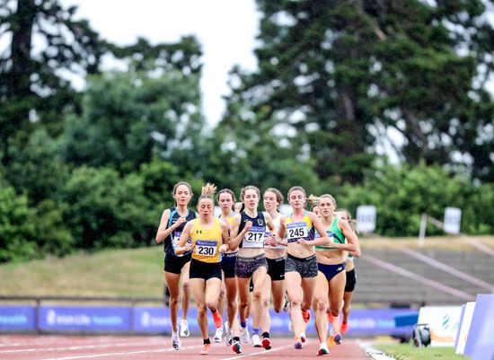 Womens 1500m Heats View Runners First Editorial Stock Photo - Stock ...