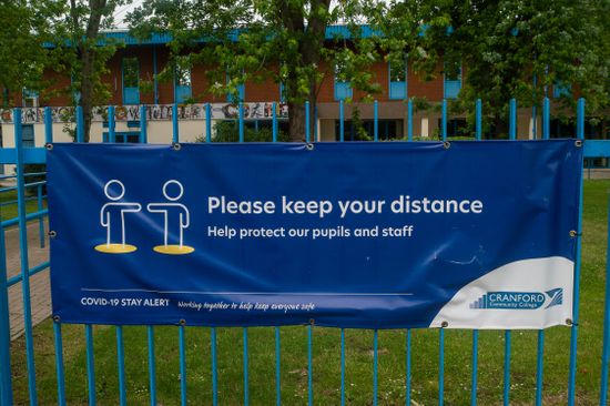 Keep Your Distance Sign Outside Cranford Editorial Stock Photo - Stock ...