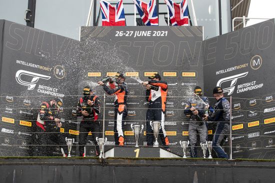 Gt4 Podium Race Winners Matt Topham Editorial Stock Photo - Stock Image ...