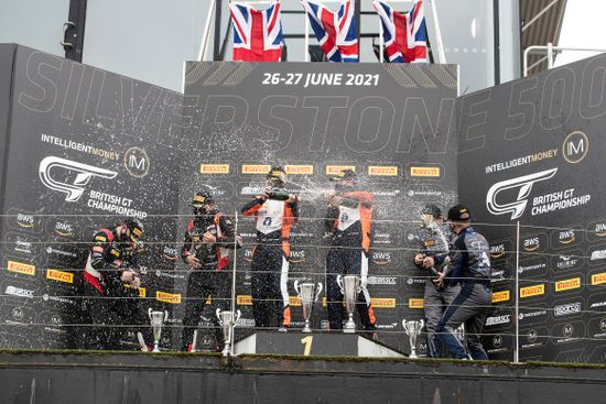 Gt4 Podium Race Winners Matt Topham Editorial Stock Photo - Stock Image ...