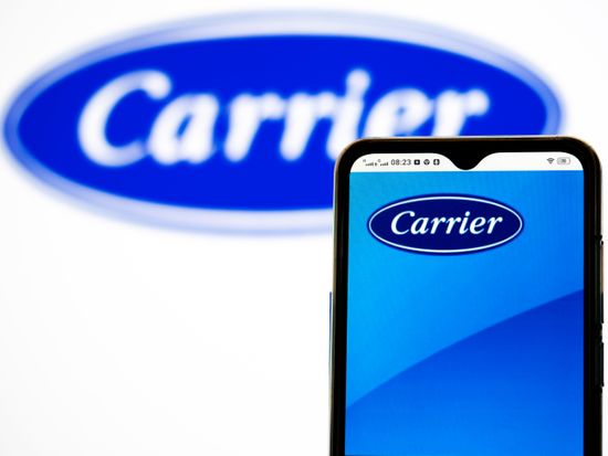 This Photo Illustration Carrier Corporation Logo Editorial Stock Photo ...