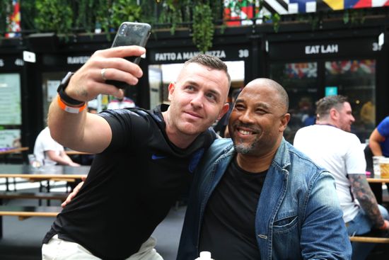 John Barnes Fanzone Fans Watching Euro Editorial Stock Photo - Stock ...