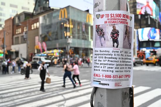 Reward Flyer Crime Stoppers Nypd Posted Editorial Stock Photo - Stock ...