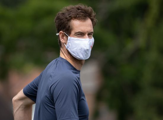 Andy Murray Gbr Wearing Face Mask Editorial Stock Photo - Stock Image ...