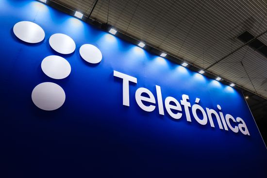 New Telefonica Logo During Second Day Editorial Stock Photo - Stock ...