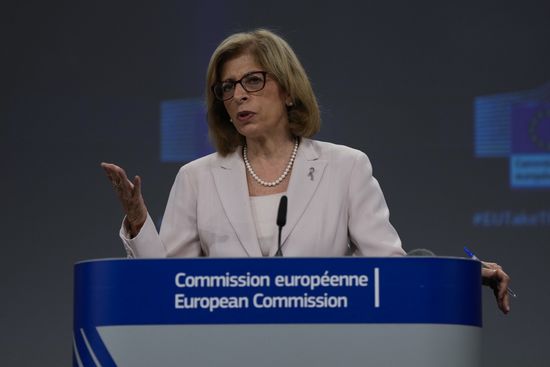 European Commissioner Health Stella Kyriakides Speaks Editorial Stock ...