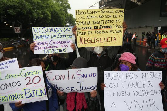 Relatives Children Cancer Protest Posters Vicinity Editorial Stock ...