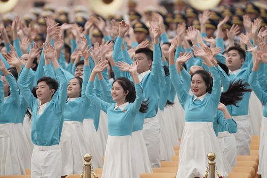 Choir Members Wave Hands Ahead Grand Editorial Stock Photo - Stock ...