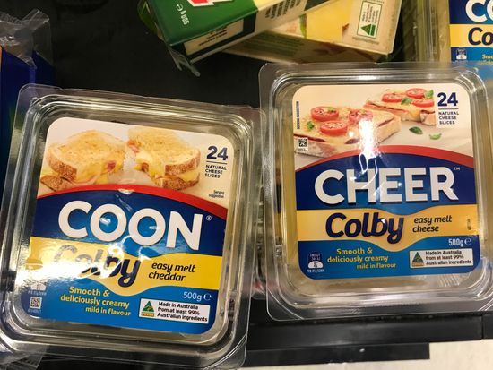 Coon Cheese Cheer Cheese On Display Editorial Stock Photo - Stock Image ...