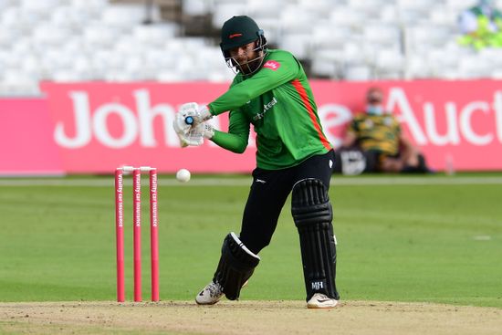 Arron Lilley Leicestershire Foxes During Vitality Editorial Stock Photo ...