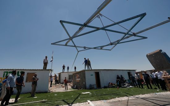 Israeli Settlers Illegal Outpost Settlement Eviatar Editorial Stock ...