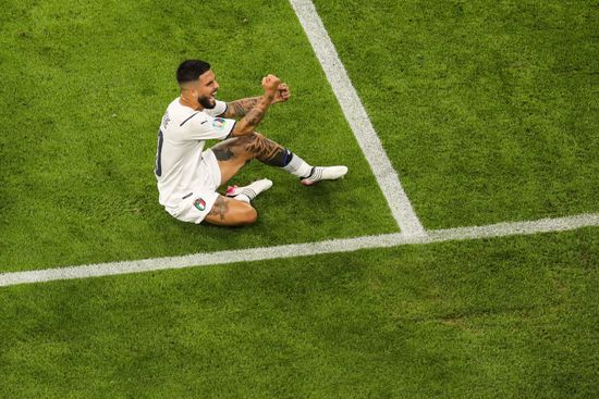 Lorenzo Insigne Italy Celebrates His Scoring Editorial Stock Photo ...
