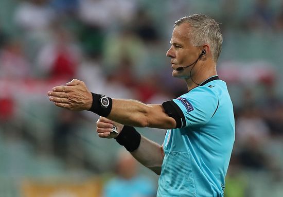 Dutch Referee Bjorn Kuipers Reacts During Editorial Stock Photo - Stock ...