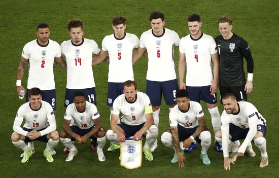 Starting Eleven England Prior Uefa Euro Editorial Stock Photo - Stock ...