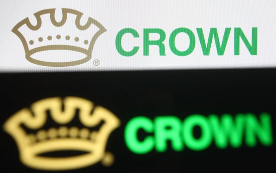 This Photo Illustration Crown Holdings Logo Editorial Stock Photo ...