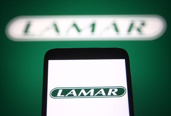 This Photo Illustration Lamar Advertising Logo Editorial Stock Photo ...