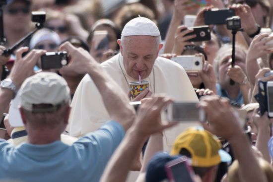 Pope Francis Drinks Mate When His Editorial Stock Photo - Stock Image ...