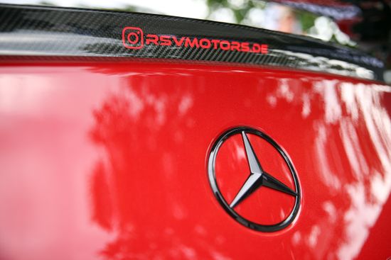 Back Logo Mercedes Car Seen During Editorial Stock Photo - Stock Image ...