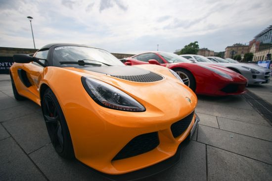 Yellow Lotus Car Parked On Street Editorial Stock Photo - Stock Image ...