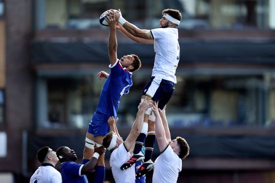 France Vs Scotland Frances Romain Macurdy Editorial Stock Photo - Stock ...