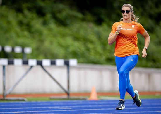 Dafne Schippers During Training Session Olympic Foto De Stock De