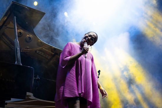 American Singer Cecile Mclorin Salvant Performs Editorial Stock Photo ...