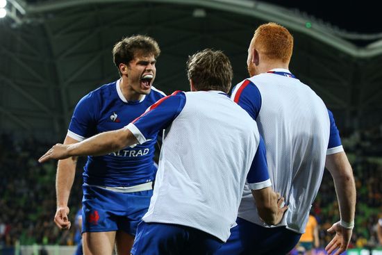 Damian Penaud France Celebrates His Try Editorial Stock Photo - Stock ...