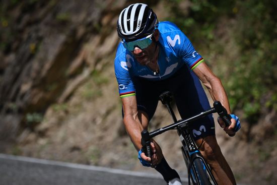 Spanish Alejandro Valverde Movistar Team Pictured Editorial Stock Photo ...