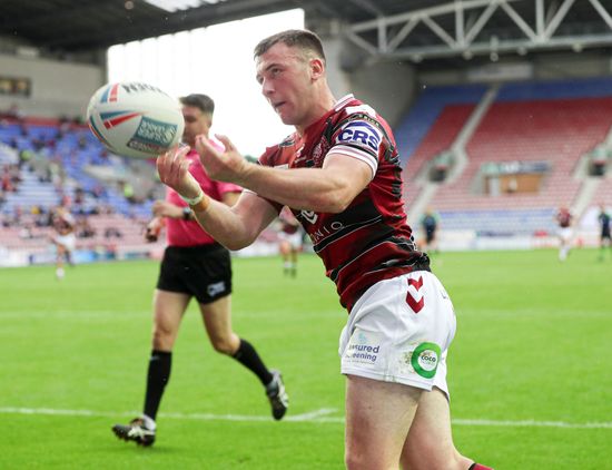 Harry Smith Wigan Warriors Celebrates Scoring Editorial Stock Photo ...