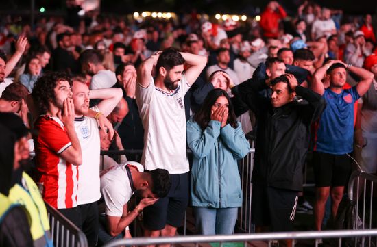 England Fans Look Dejected After Losing Editorial Stock Photo - Stock ...