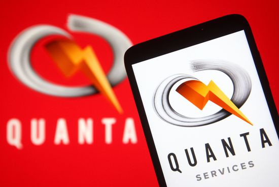 This Photo Illustration Quanta Services Logo Editorial Stock Photo ...
