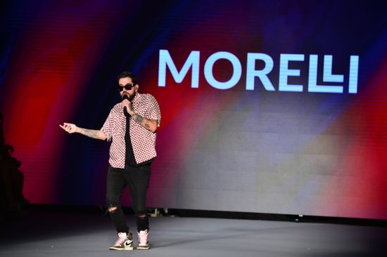 Latin Recording Artist Morelli Performs After Editorial Stock Photo ...